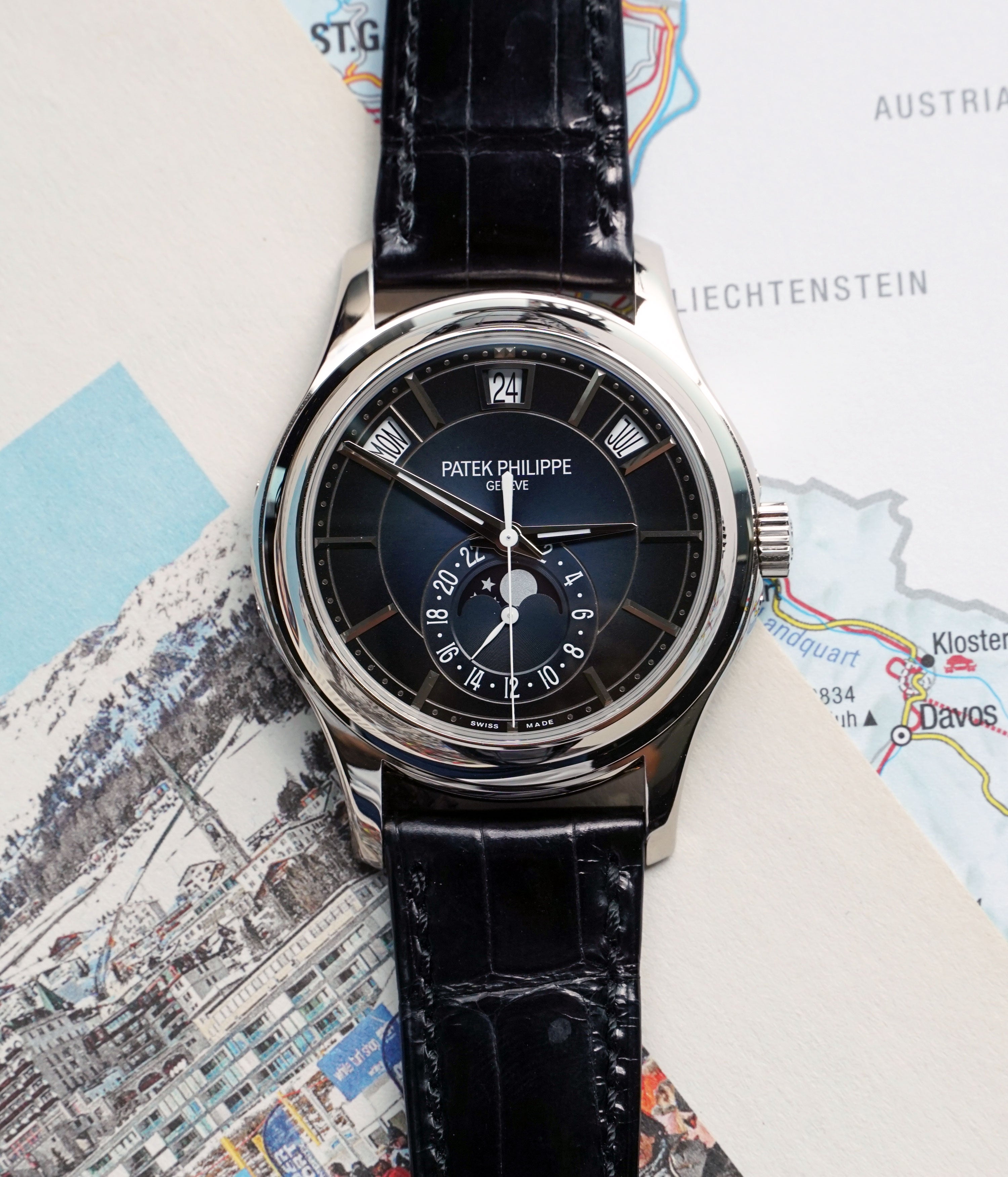 Patek Philippe Annual Calendar Moonphase 5205G – Collectors Time Gallery
