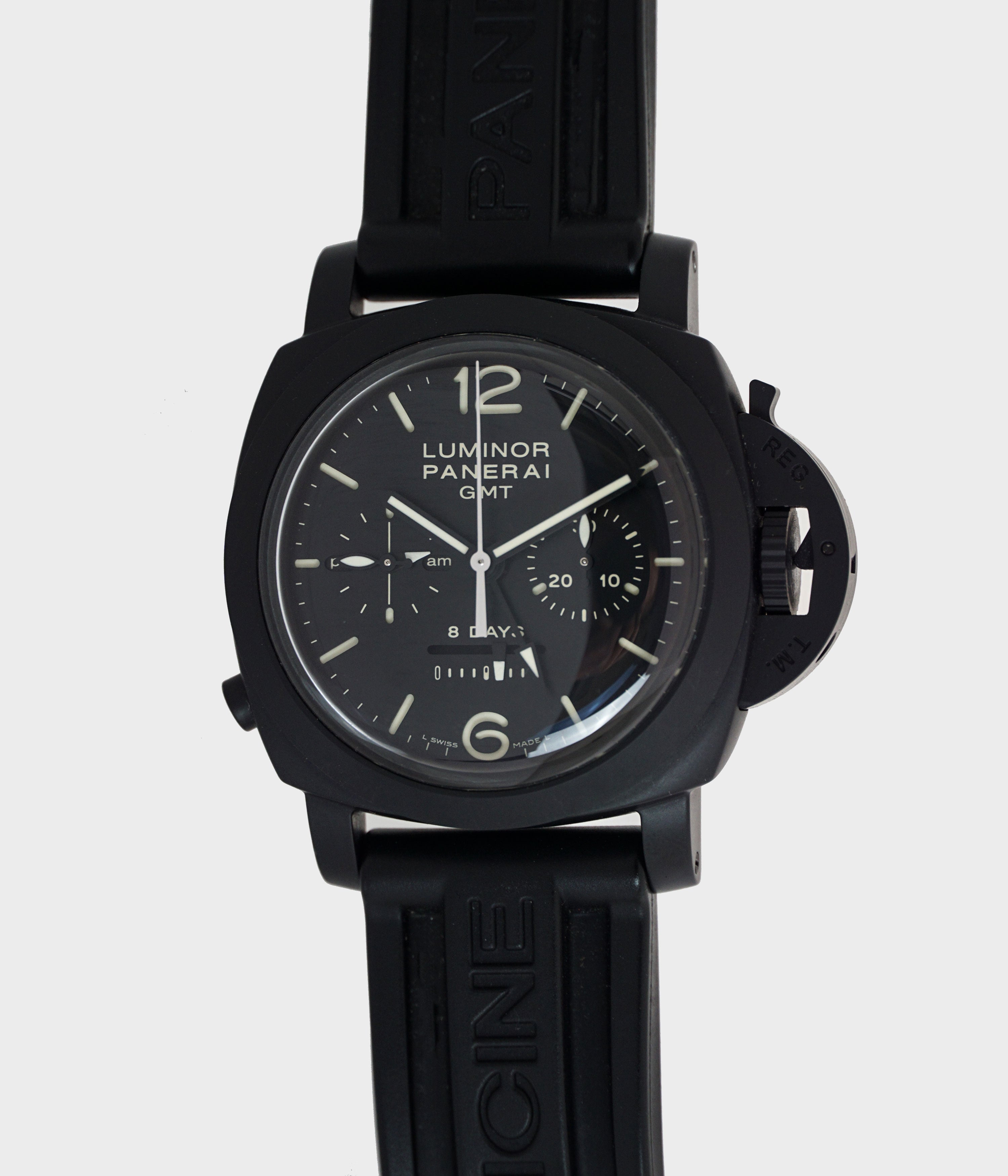 Panerai Luminor 1950 8 Days GMT Monopulsante Ceramic – Collectors Time ...